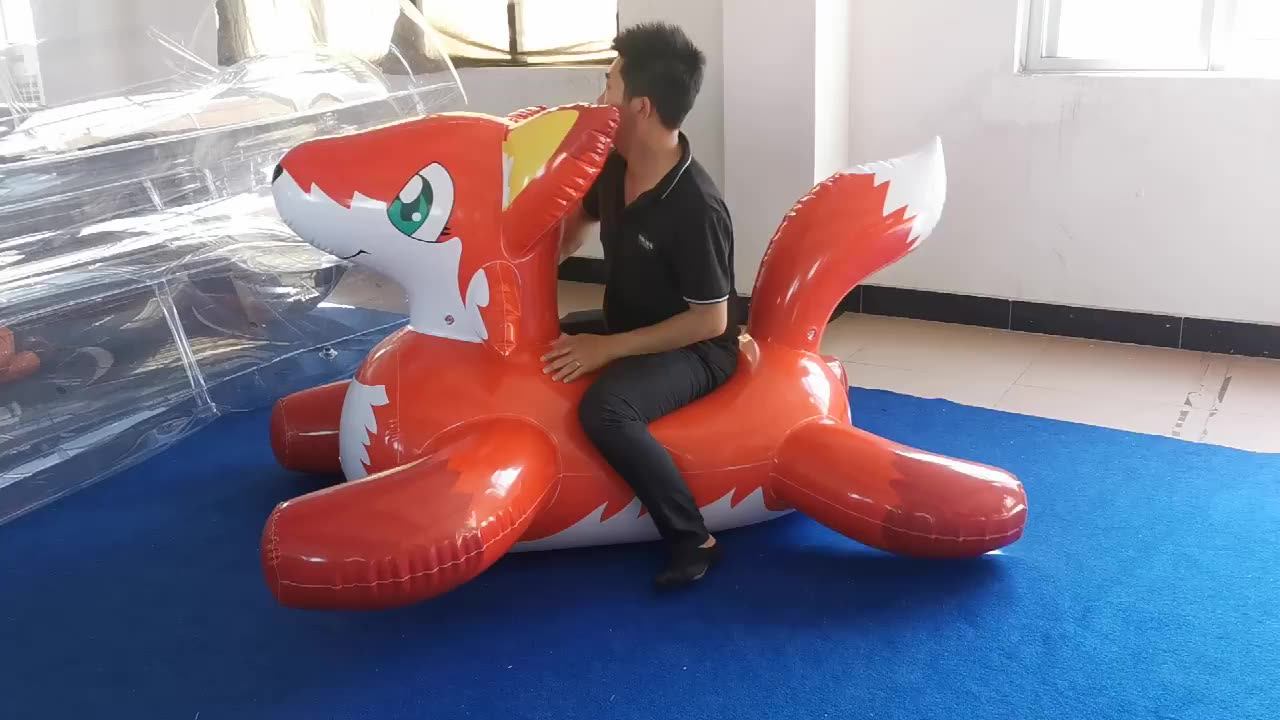 Customized Red Colour Inflatable Fox Toy For Adults - Buy Advertising ...