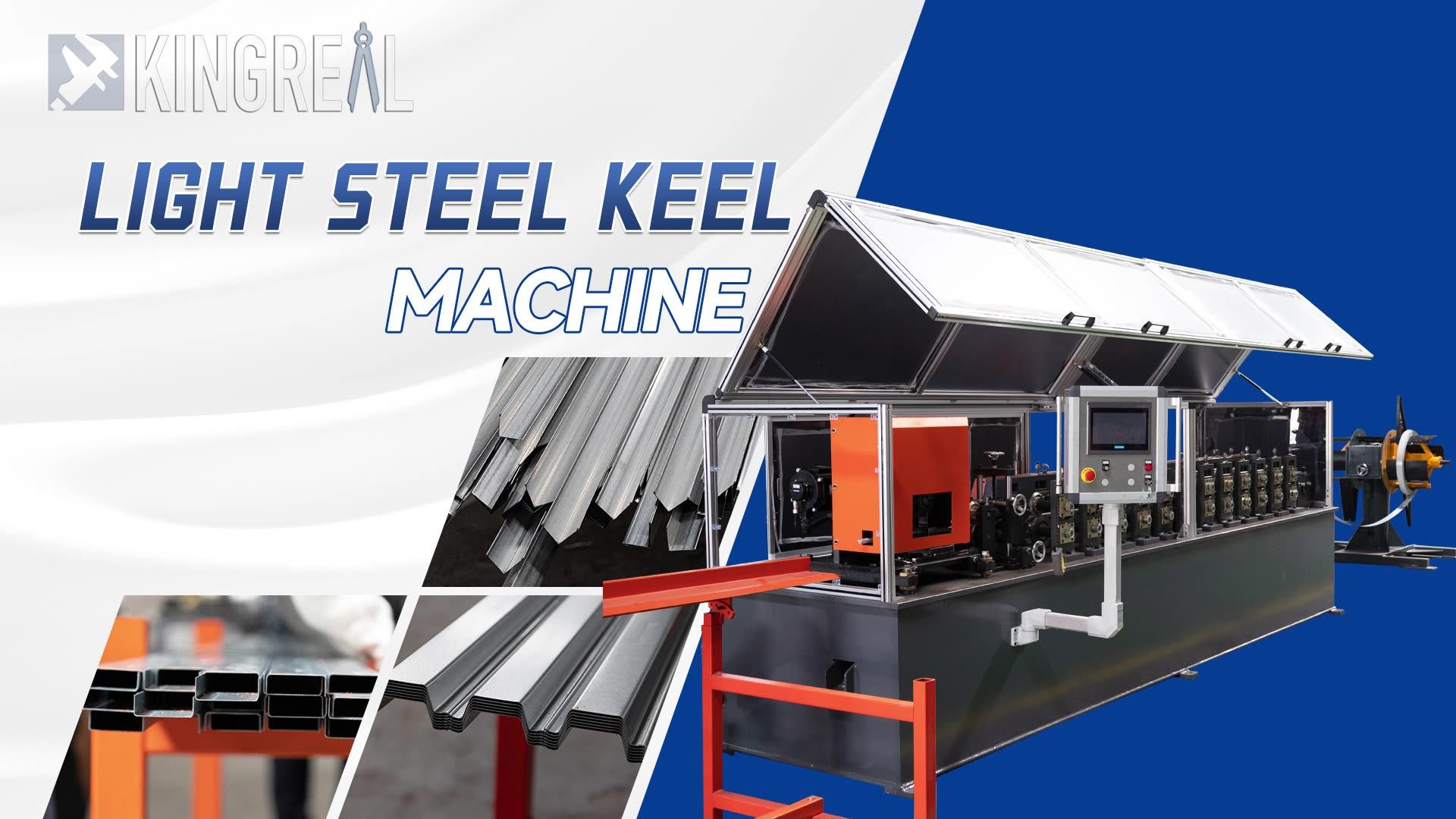 50 Vice U/omega/l-shape Profile Light Steel Keel Roll Forming Machine ...