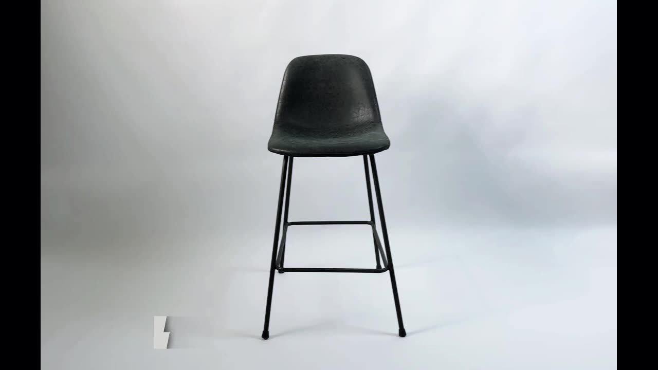 Cheap Swivel Leather Counter Stools Kitchen Modern Style High Chairs ...