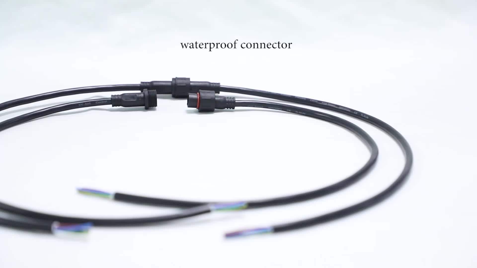 Led Light Cable 4 Way T Type Waterproof Connector - Buy T Connector Led ...
