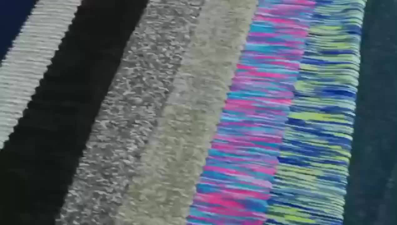 93 Polyester 7 Spandex Elastane Color Melange Sportswear Fabric - Buy ...