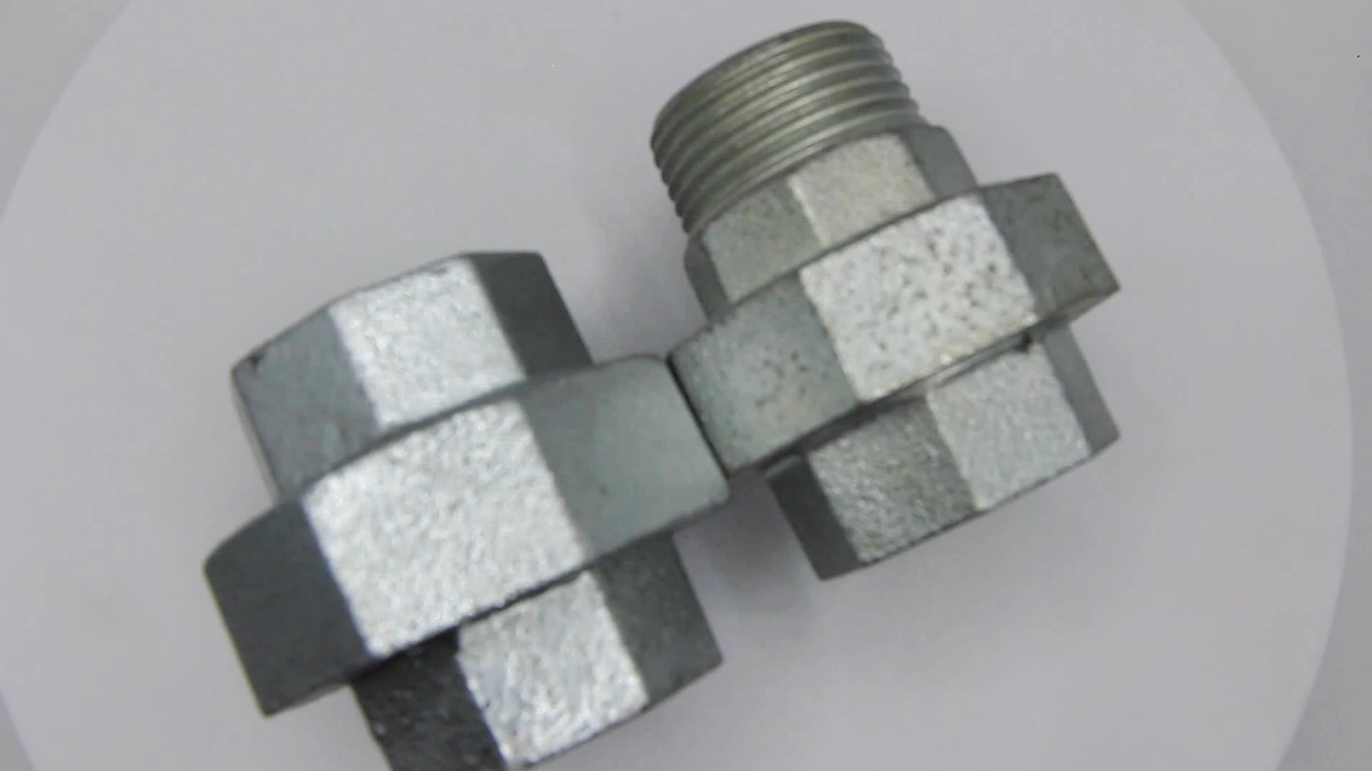 Galvanized Black Carbon Steel Nipple Bspt Male Thread Gi Pipe Nipple ...