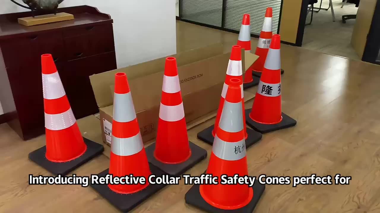 Orange Red Pvc Flexible Lift Ring Traffic Cone Safety Roadway Product ...