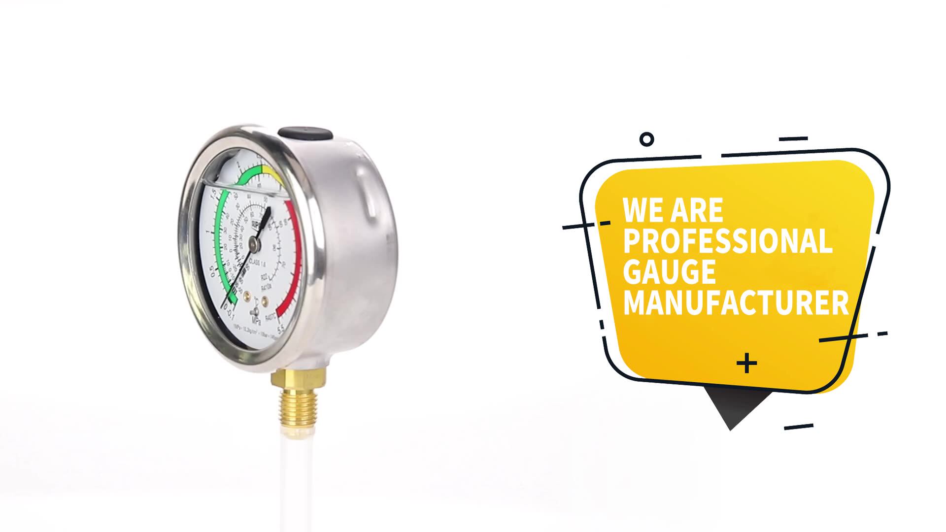 Srof-05 High Quality Ac Refrigerant Gas Pressure Gauge R22 R410 R407c ...