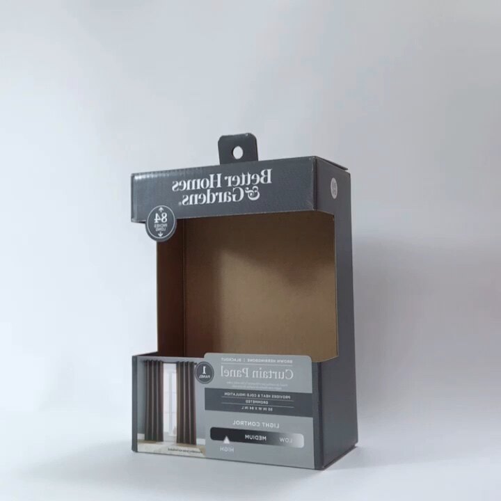 Recycle Material Paper Packaging For Curtain Panel With Display Area ...