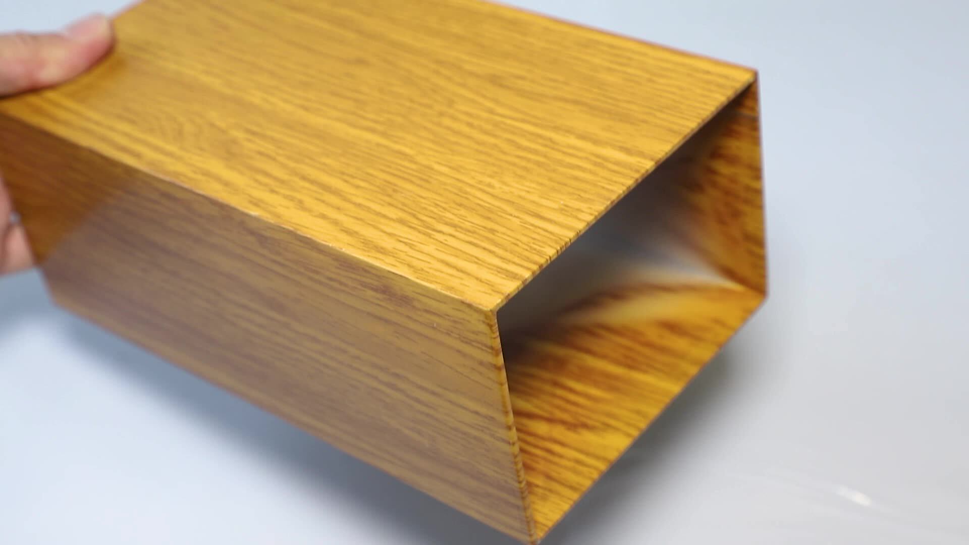 6063 Anodized Aluminium Wood Grain Extrusions Profiles Decorative ...