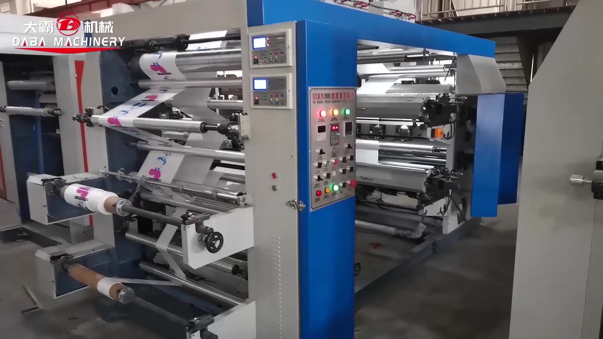 4 Colour Flexo Printing Machine Paper Bags Plastic Shopping Bag ...