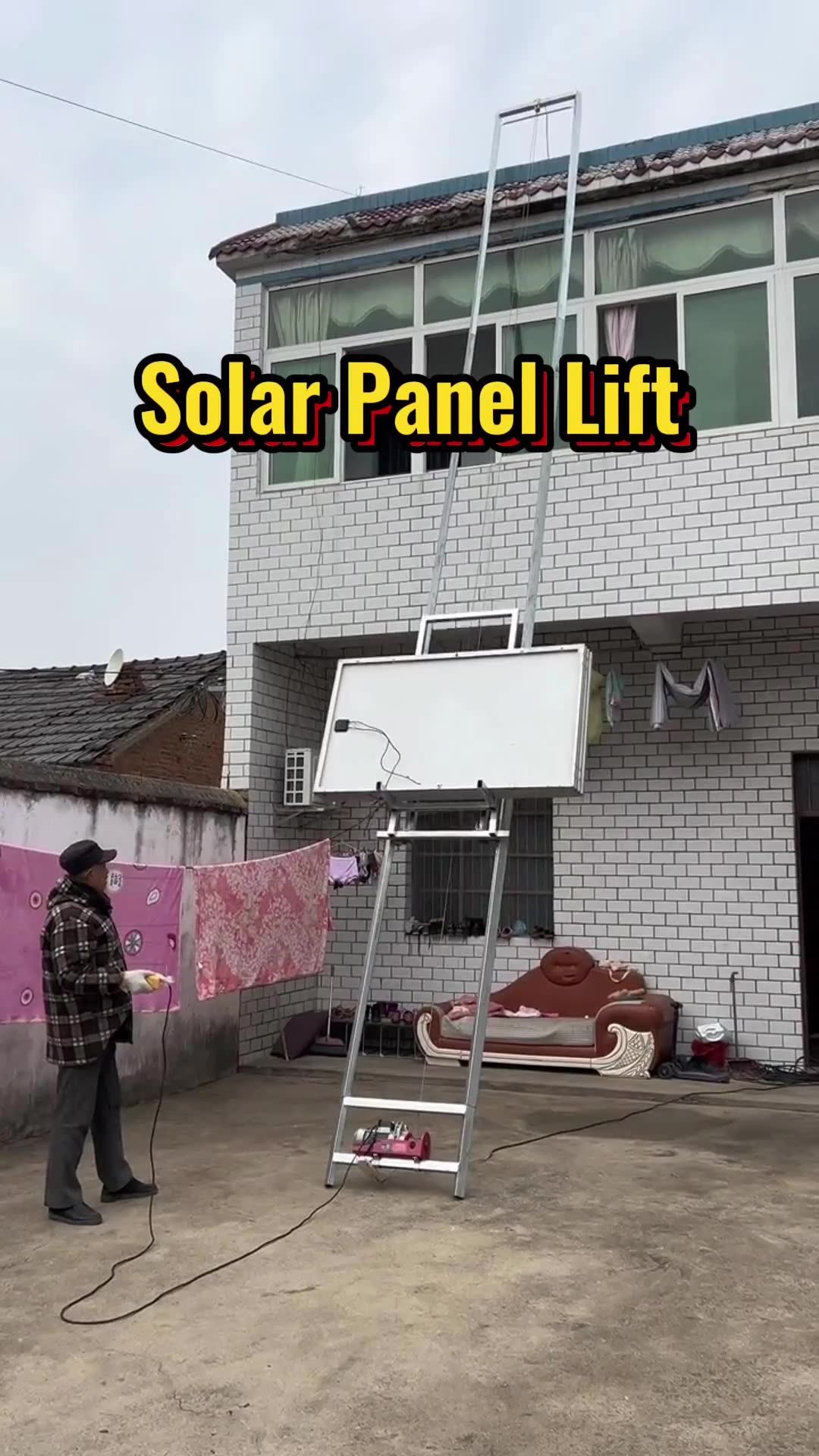 Safety Solar Panel Ladder Lift Solar Pv Modules Installation Ladder ...