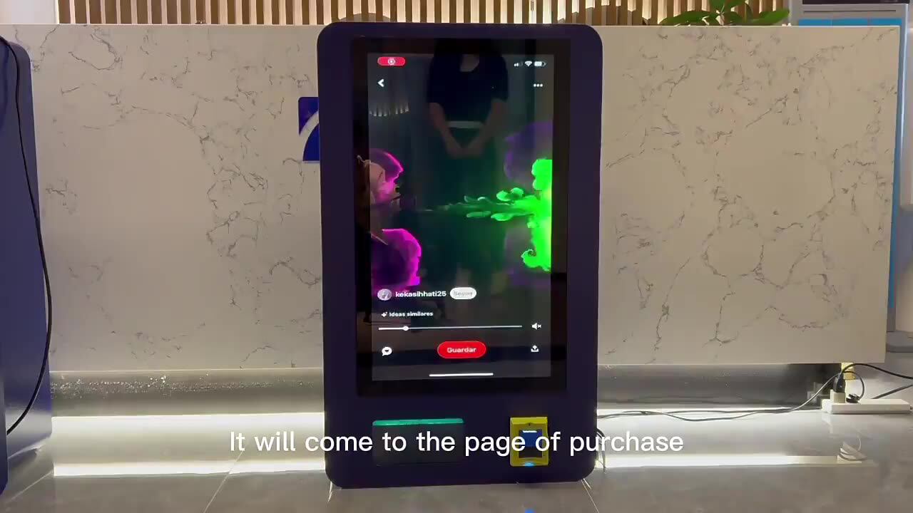 Id Card Reader Vending Machine Age Verification 32 Inch Mini Touch ...