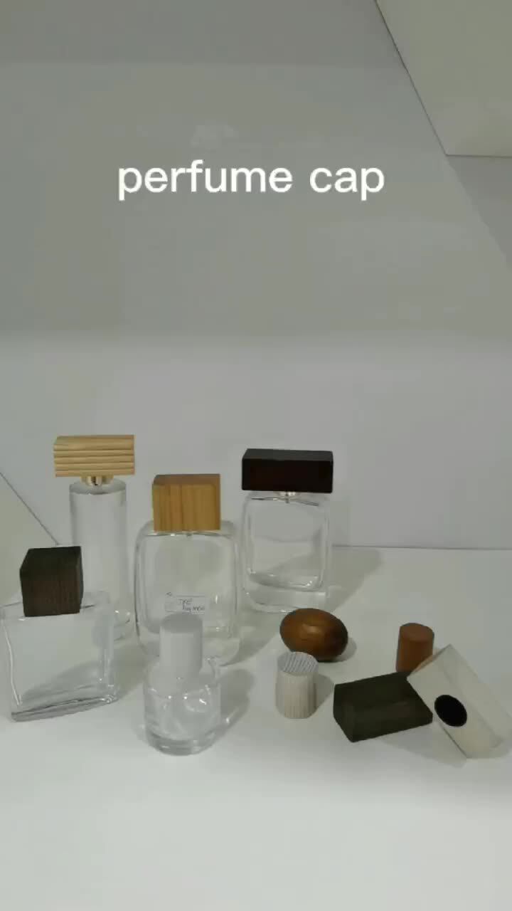 Wooden Cap Perfume Bottle Fea15 Cap 17.2mm Round Bamboo Lid - Buy ...