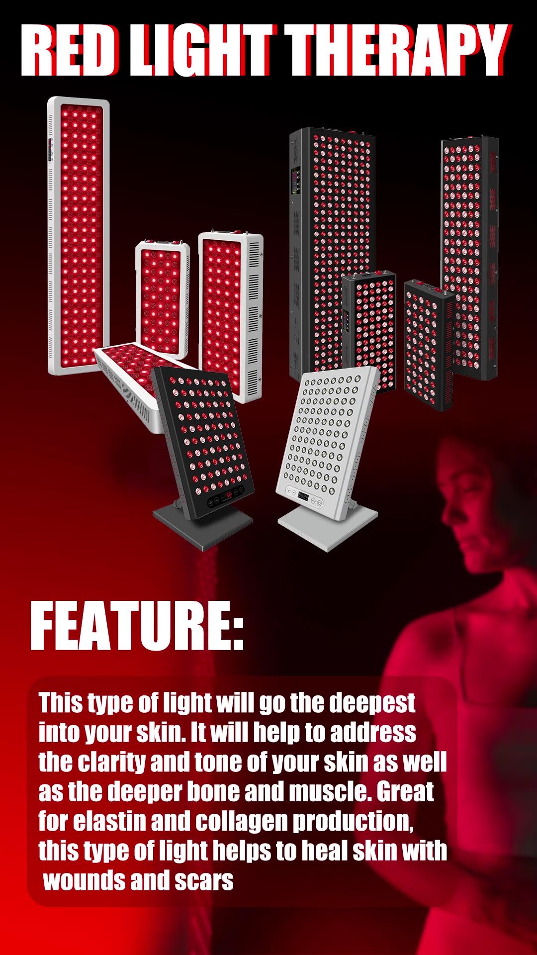 1500w 3000w Pain Relief Dual Chip Standing Red And Near Infrared ...