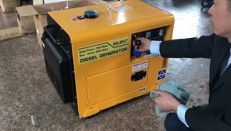 Electric Plant Power Silent Diesel Generator 5000 Watt - Buy Electric ...