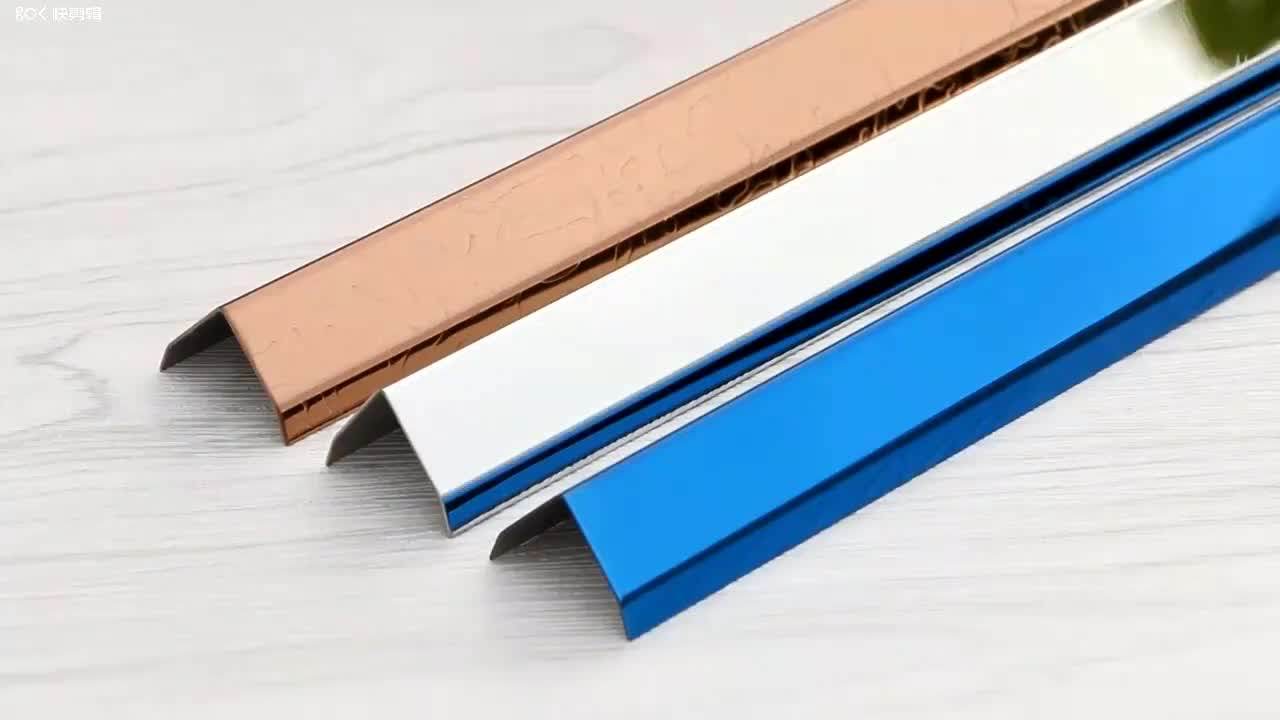 Dubai Brass Gold Stainless Steel Angle Corner 12mm Trim With Fast ...