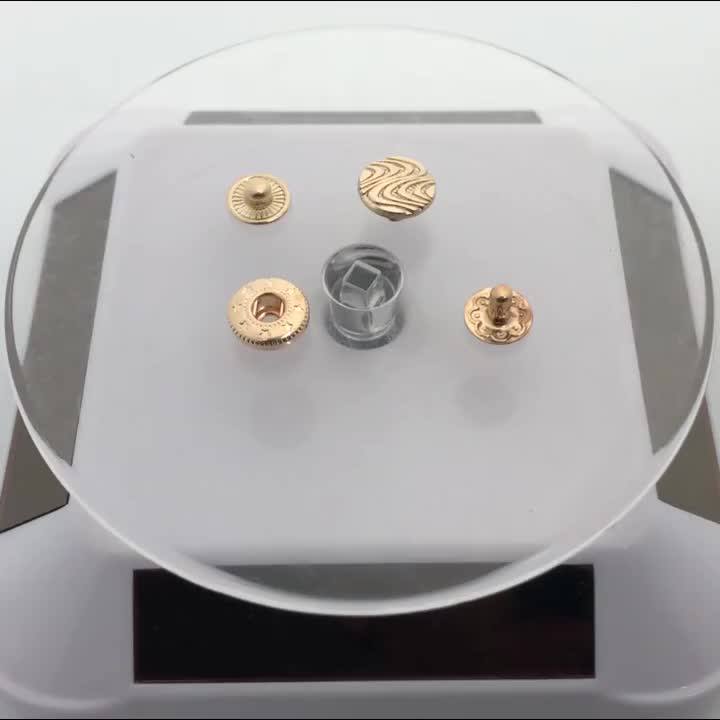 Resist Rust Brand Name Deboss Custom Gold Strong Snap Buttons With Logo ...