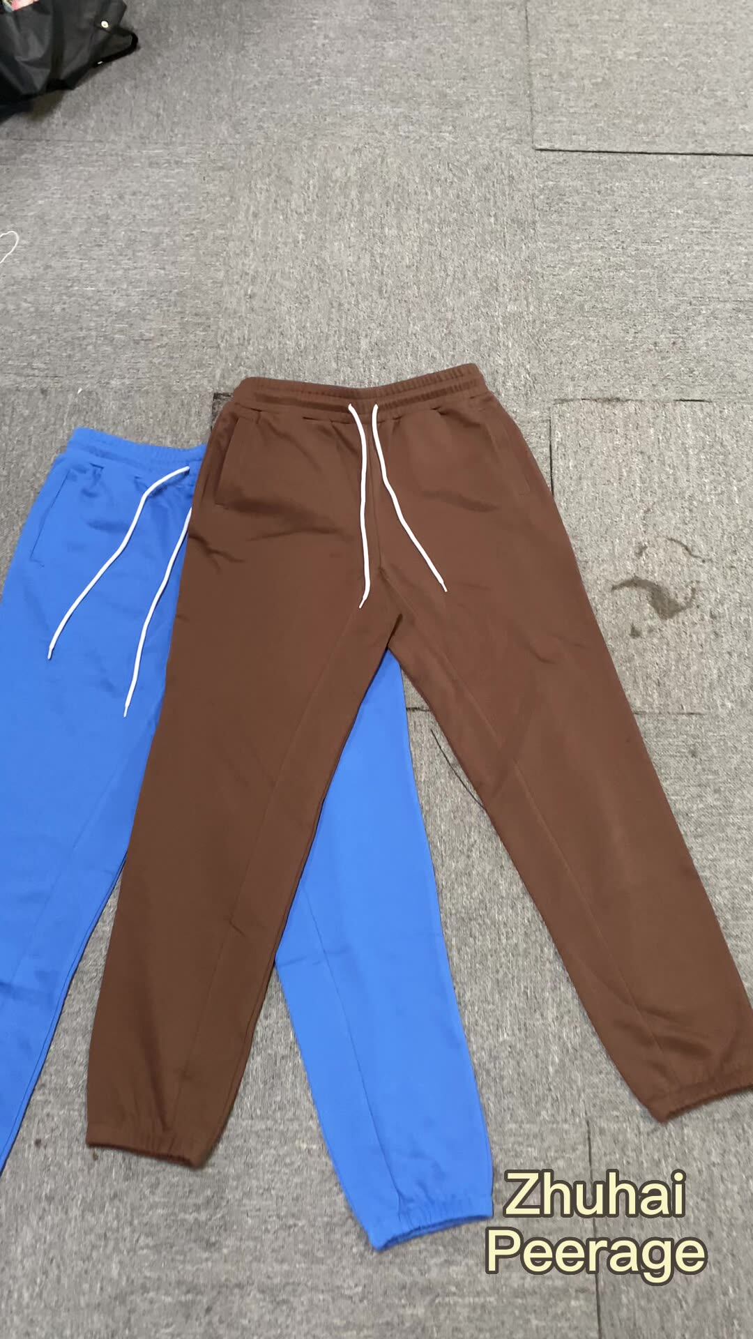 Custom Logo High Street Men Sweatpants Streetwear Hip Hop Stack Fleece ...