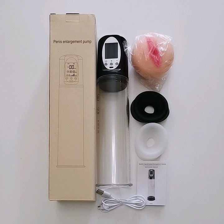 Lcd Display Electric Dick Enlarge Device Vacuum Erection Enhancer Penis ...