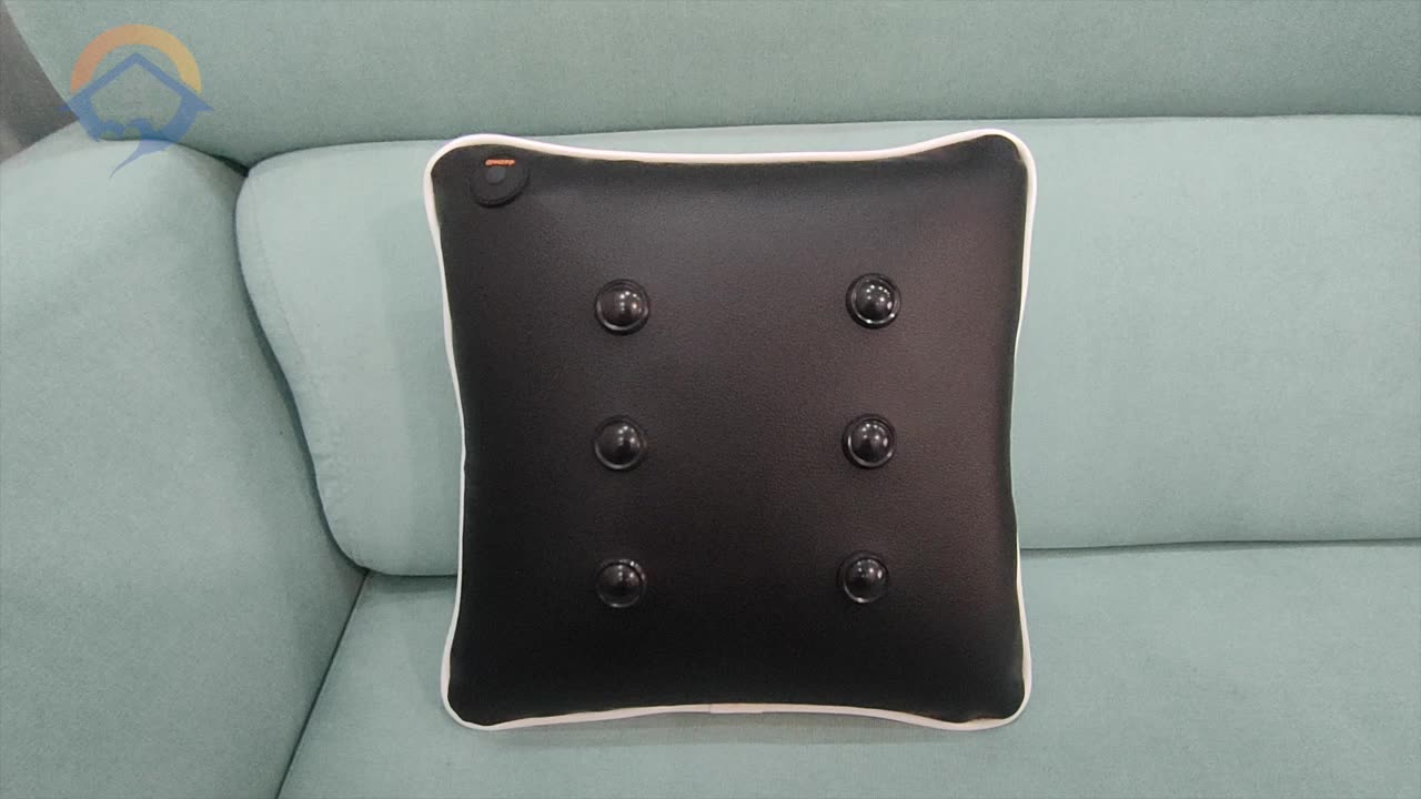 Battery Operated Back Massage Pad Electric Vibrating Car Travel Neck Massage Pillow