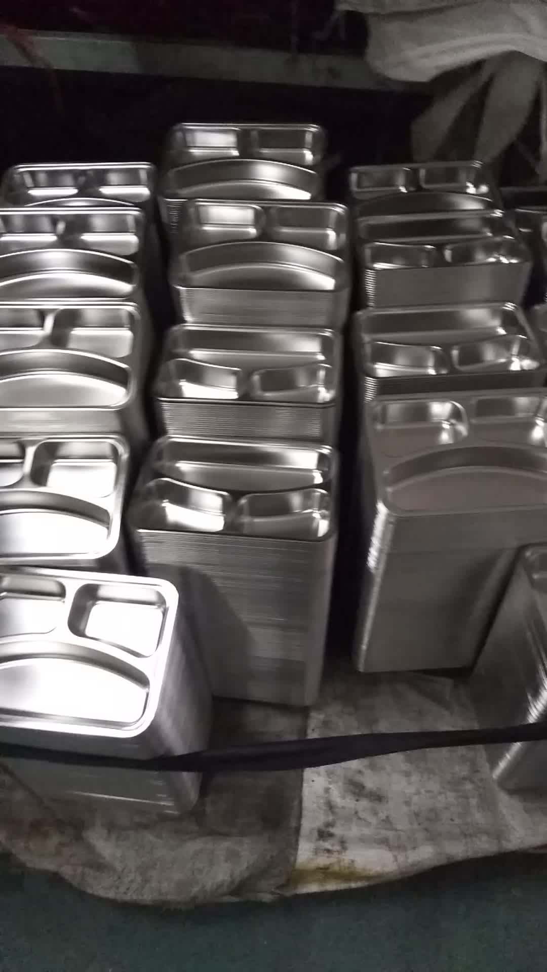 Free Sample 304 Stainless Steel Rectangular Divided Dinner Tray - Buy ...