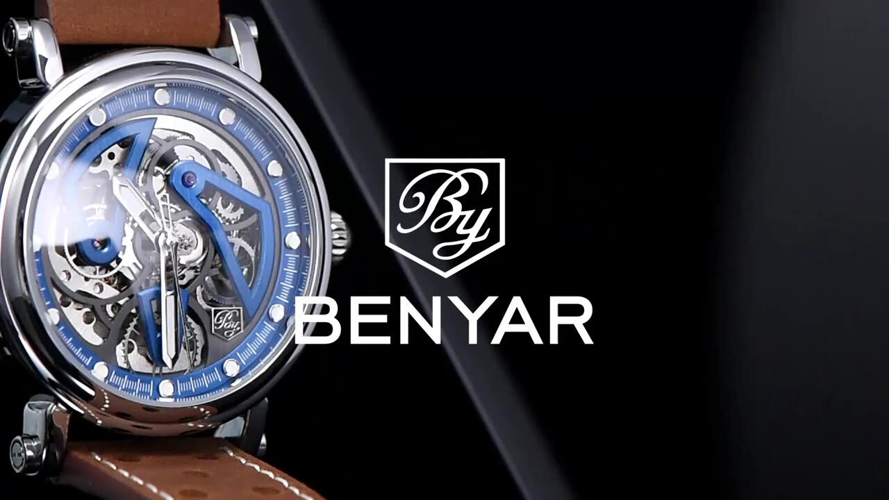 Benyar 5202 New 2024 Automatic Watch Stainless Steel Sports Men ...