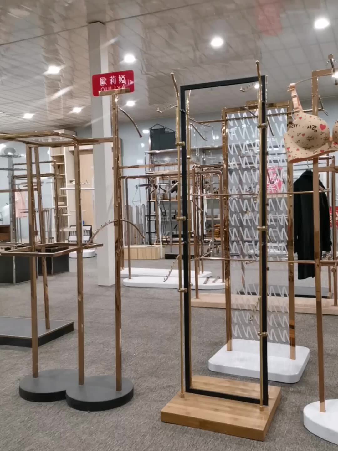 4 Way Clothing Display Rack For Modern Shop Display - Buy Garment Shop ...