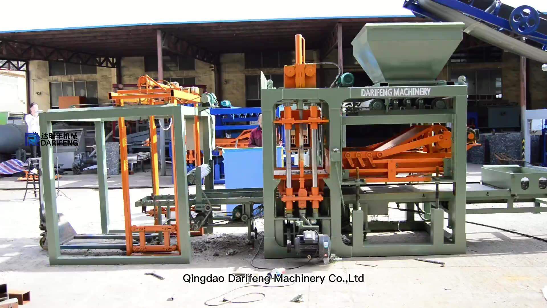 Fly Ash Interlocking Paving Hollow Brick Block Making Machines Qt4-15 ...