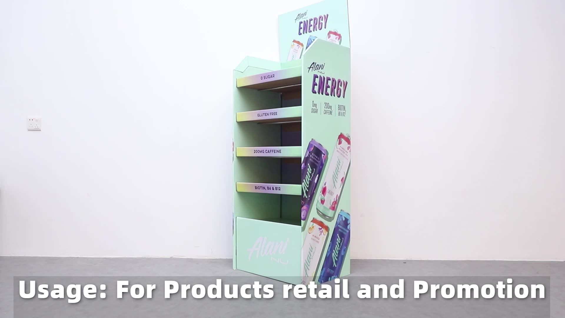 Retail Promotional Cardboard Display Stands For Gifts Card Food Snack ...