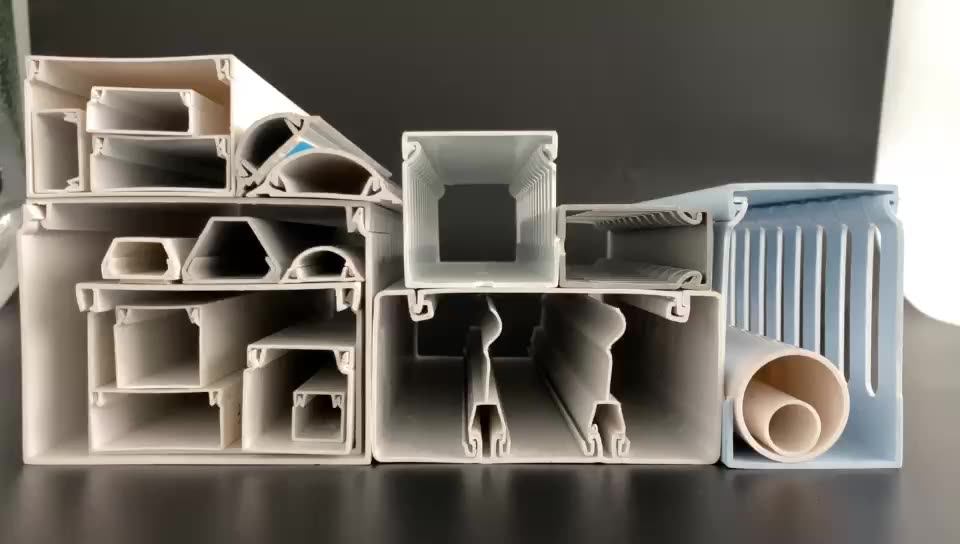 Pvc Compartment Trunking 100x50 Fireproof 100*50 Plastic Trunking 2 ...