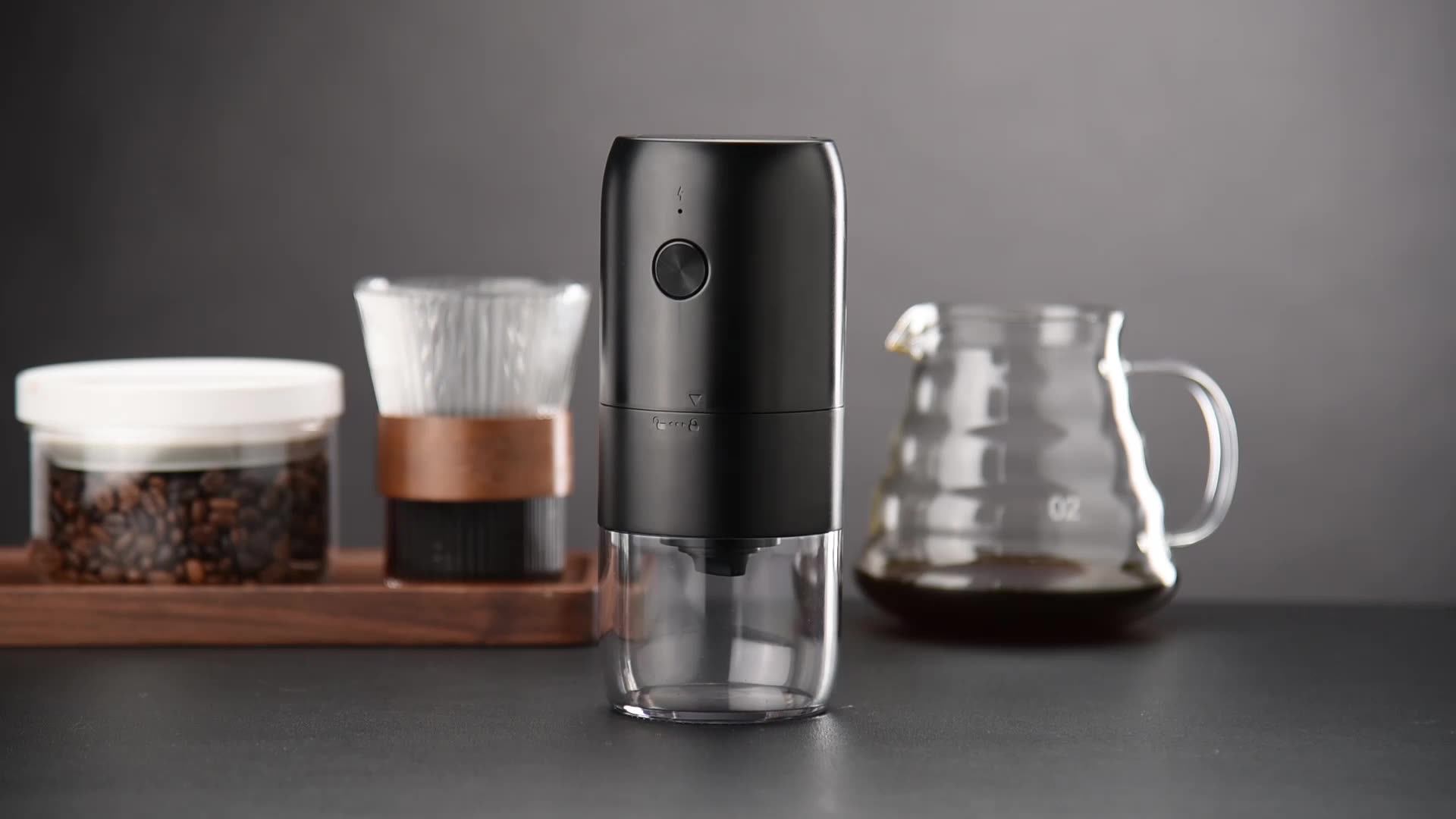 High Quality Small Size Conical Burr Automatic Espresso Grinder Lithium ...