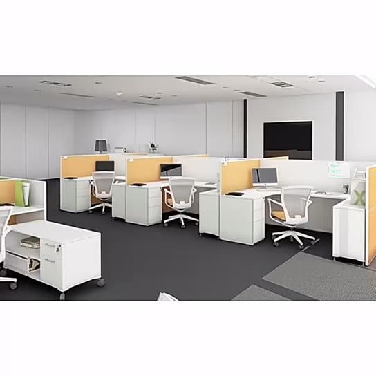 Modern Office Modular Set Cubicle Frame Furniture Workstations Desk ...