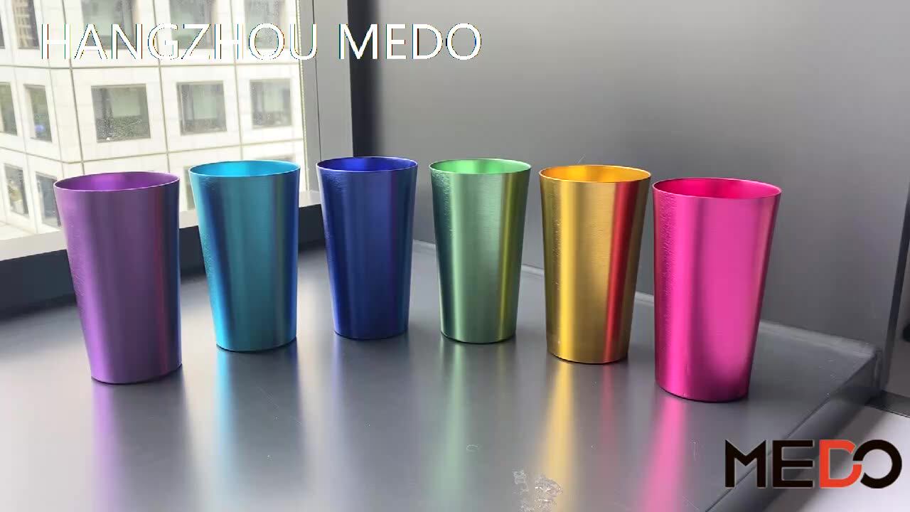 Multi- Colored Metallic Aluminum Beer Cups,Aluminum Mug,Colored Cup ...