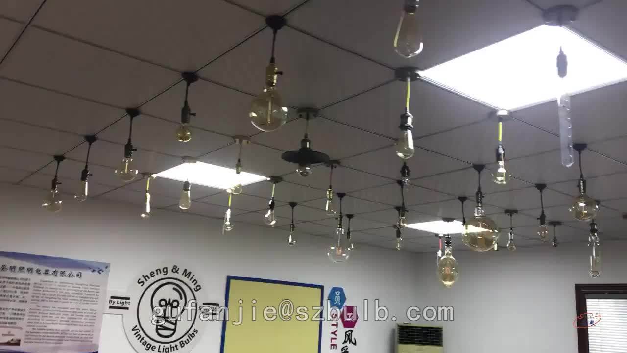 Ceiling Pendant Light Fixture Cord Kit,Vintage Brass Lamp Holder E27 ...