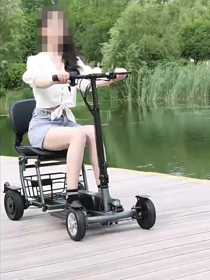 Fully Enclosed Folding Mobility Scooter Electric Scooters Light Weight ...