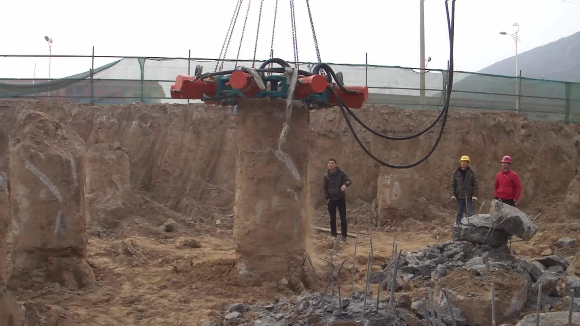 Up To 2500mm Concrete Pile Breaker Pile Head Cutter Hydraulic Breaker ...