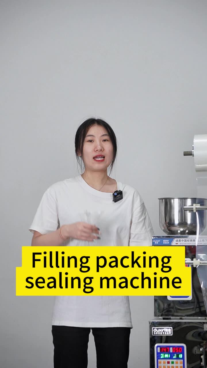 Small Sachets Spices Powder Grain Tea Filling Machine Intelligence Plastic Bag Making Filling ...