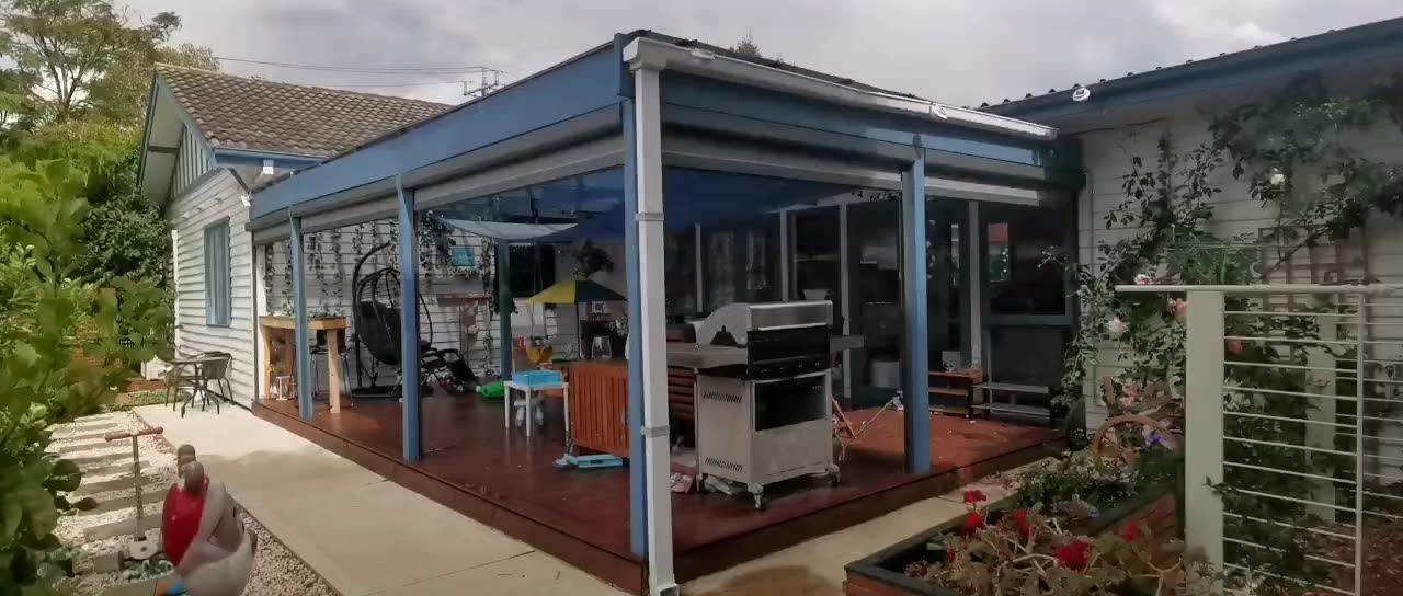 Outdoor Waterproof Windproof Custom Ziptrack Blinds Zip Screen ...