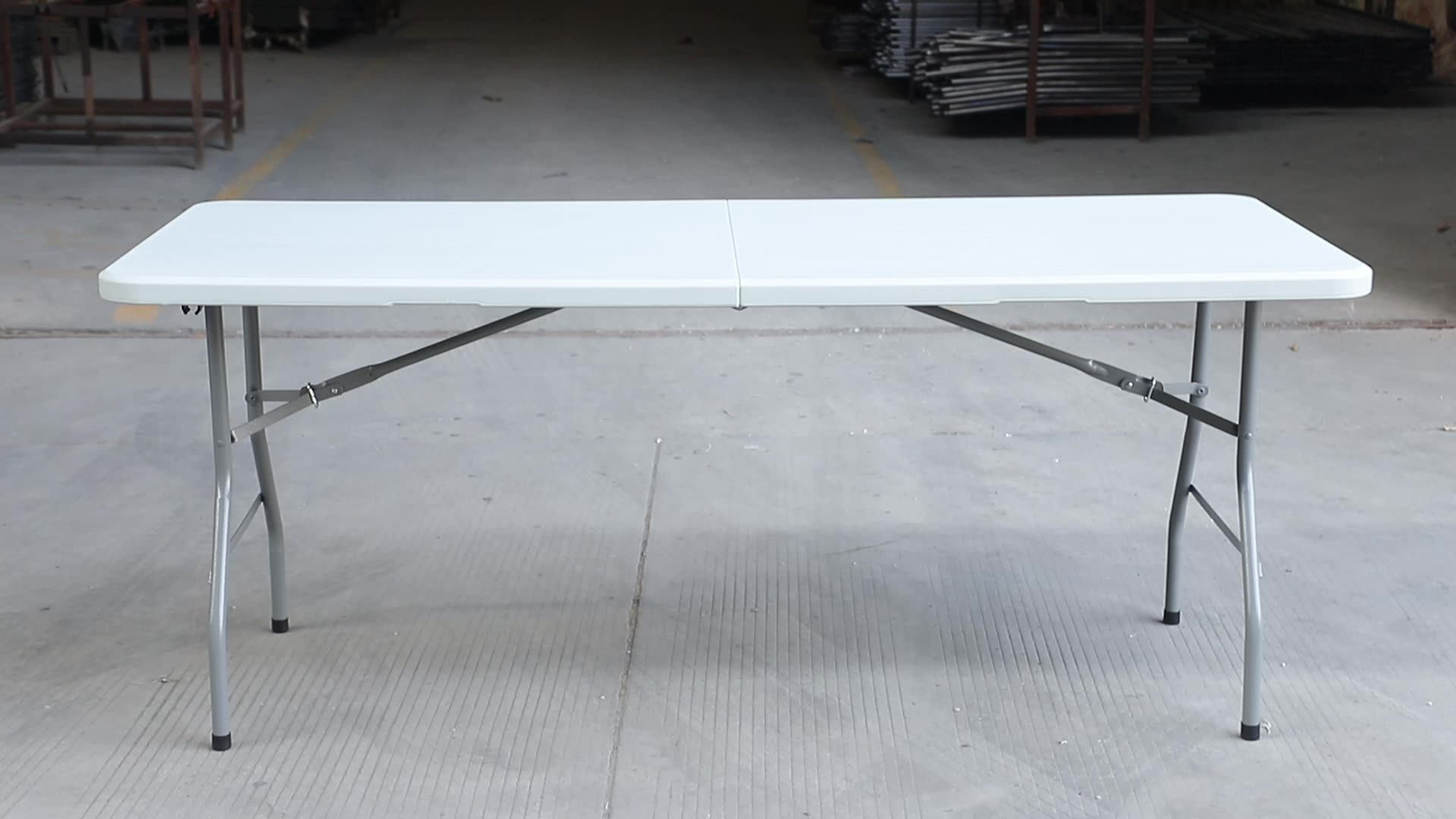 6ft Rectangular Plastic Folding Mesa Plegable For Dining Outdoor Party ...