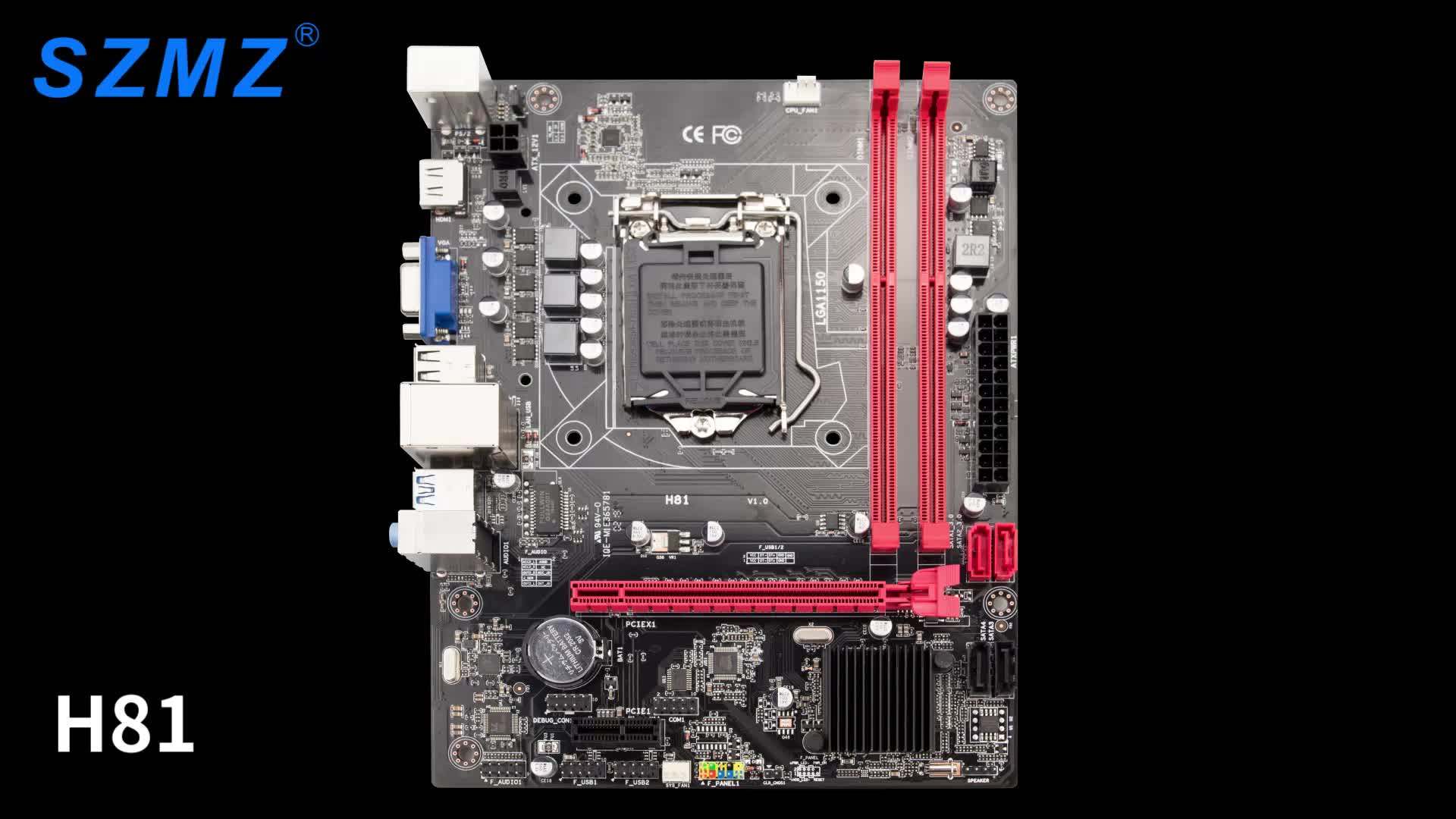 H81 Oem Motherboard Support Lga 1150 Intel I3/i5/i7 Series Cpu/pentium ...