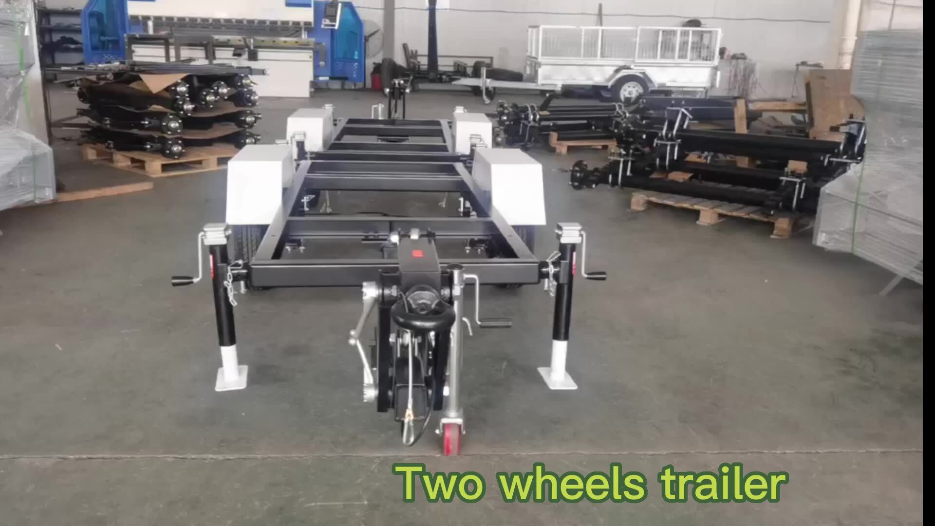 Hot Portable Trailer Steel Frame Chassis 2 Axle Trailer Frame For Sale ...