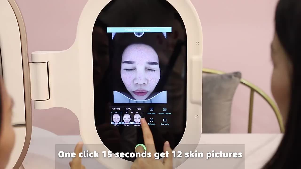 2024 Professional 3d Skin Test Analyzer Facial Scanner Analyzer Device ...