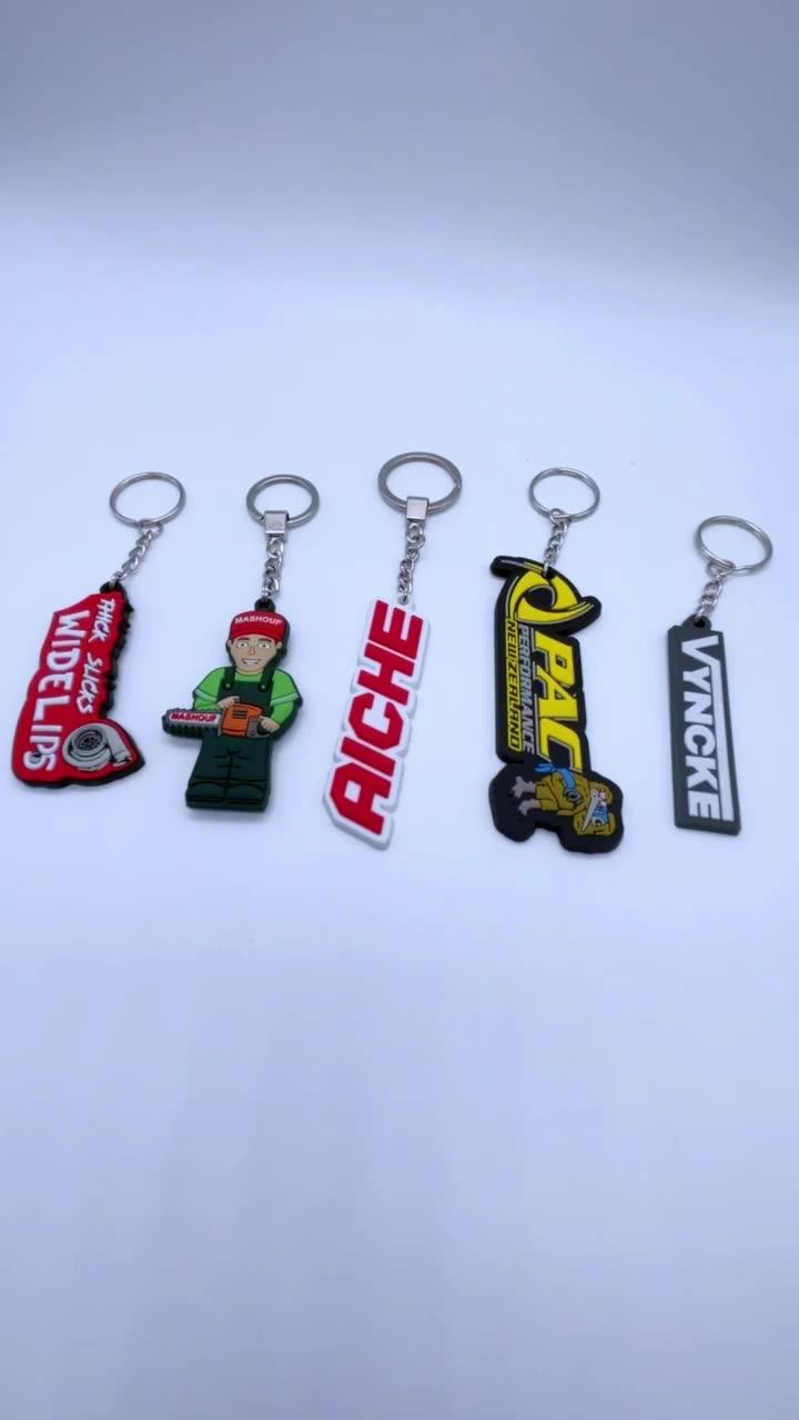 Custom 2d Soft Pvc Keychain Key Chain Logo Soft Rubber Keychains ...
