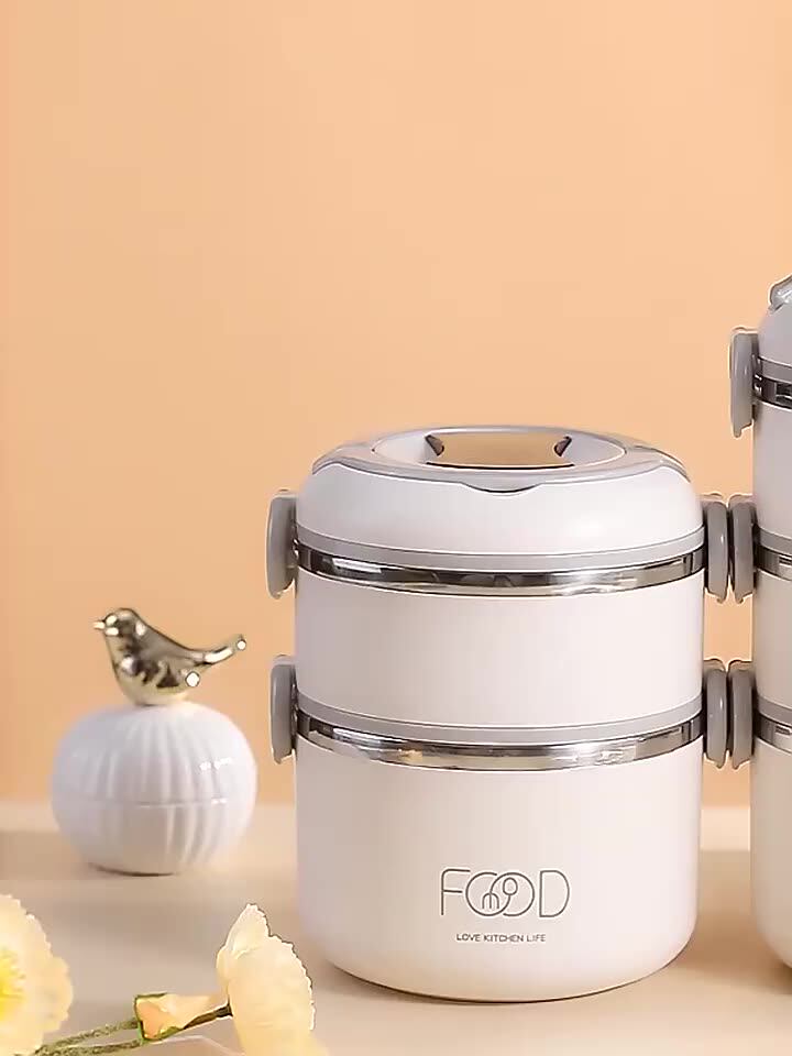 Multiple Layers Stainless Steel Leakproof Food Storage Container ...