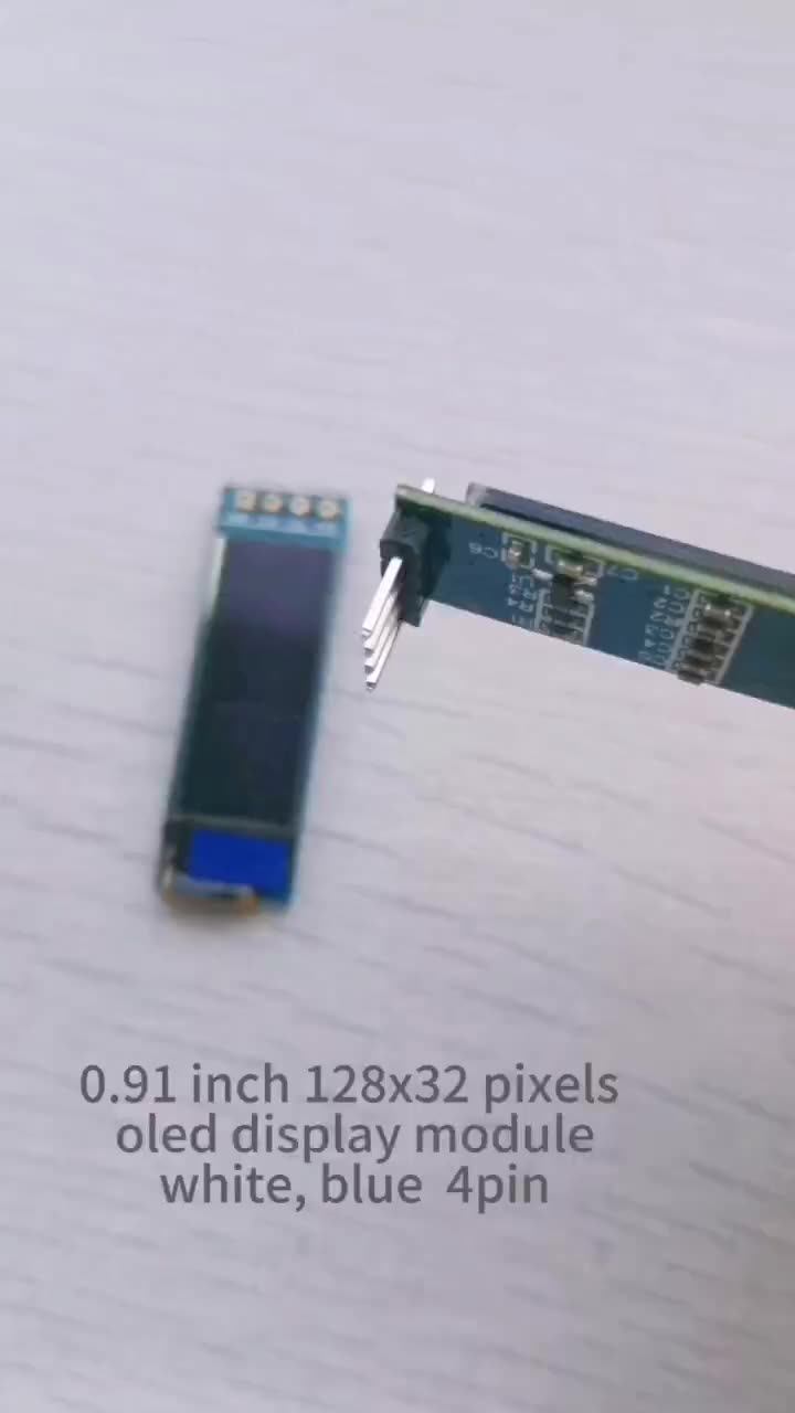 Customizable 0.91 Inch Oled Display 128x32 Resolution 14 Pin White ...