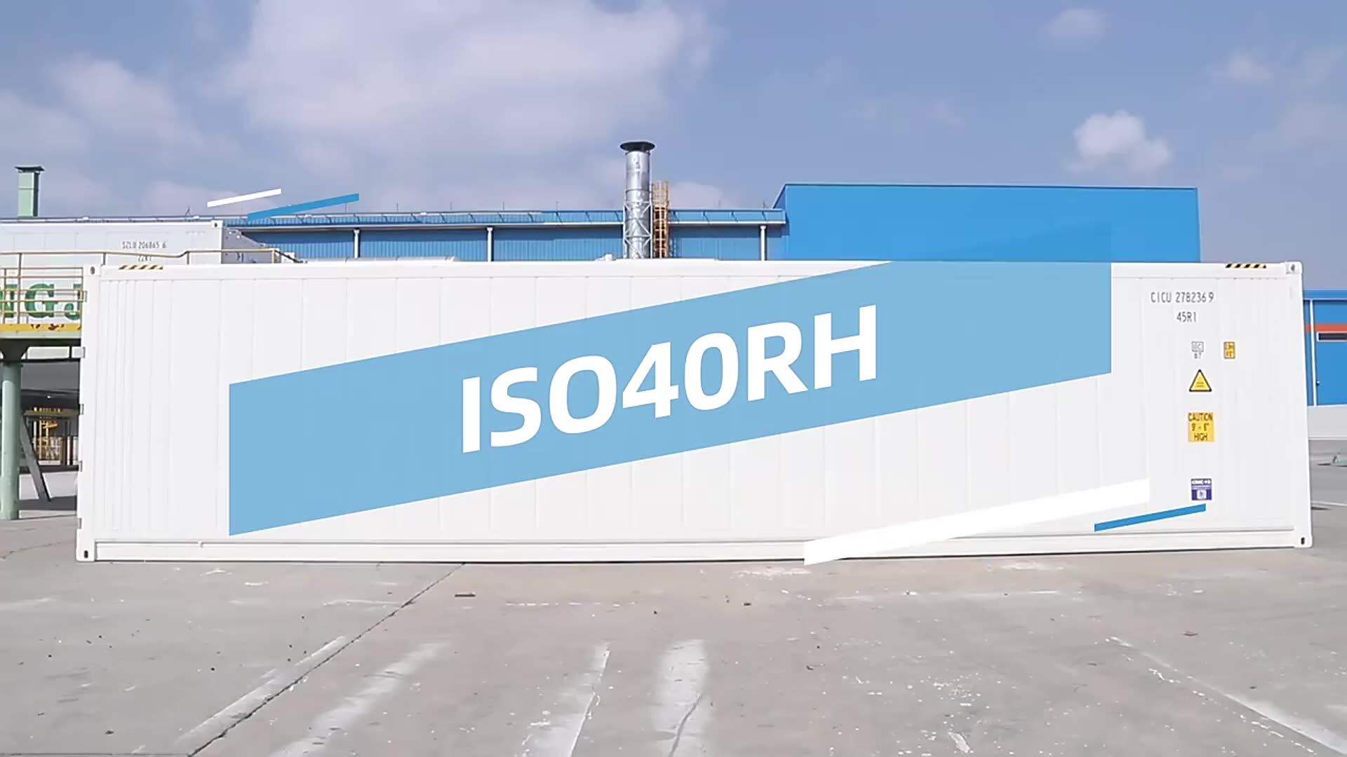 New 40ft Reefer Container With Pu Foam Insulation 40 Feet Length ...