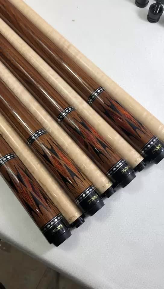 Chyone Wholesale Coco Bolo Inlay Carom Cue Spliced Zyoumon Wood Carom ...