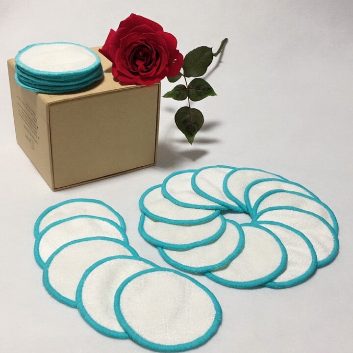 Colorful Reusable Organic Bamboo Cotton Make Up Remover Pads With ...
