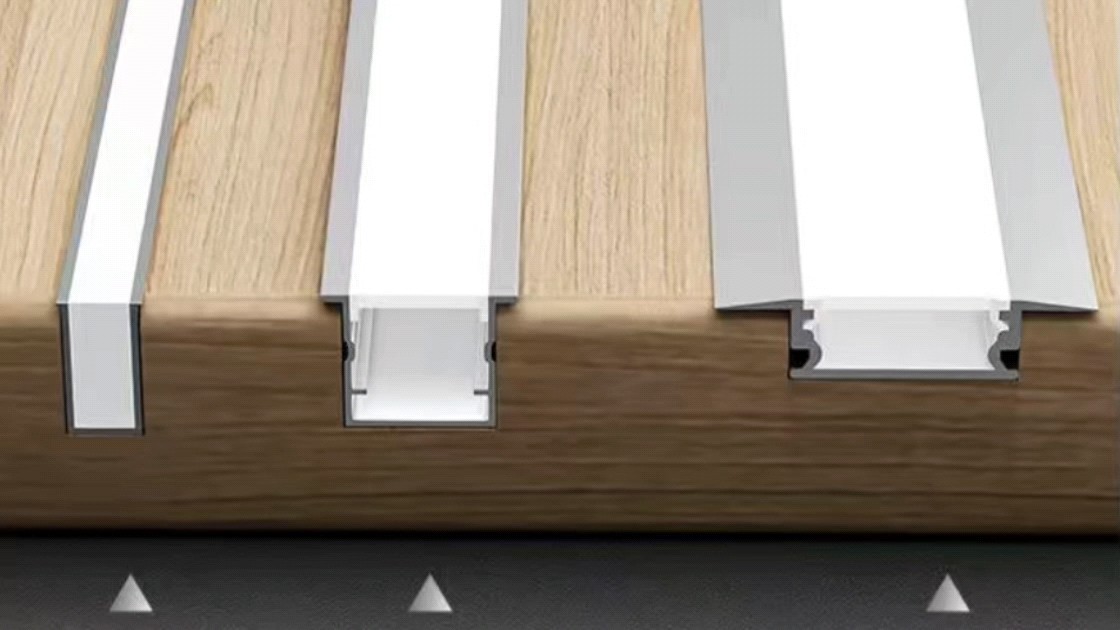 17*7mm Hot Sale Cabinet Led Lighting Embedded 6000k Lamp Slot U-shaped ...