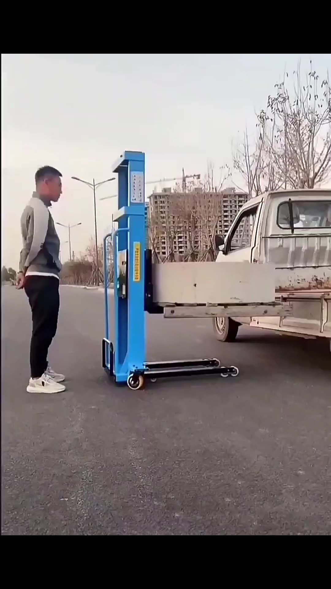 500kg 1000kg Self Loading Portable Forklift 1500kg Mini Small Hand ...