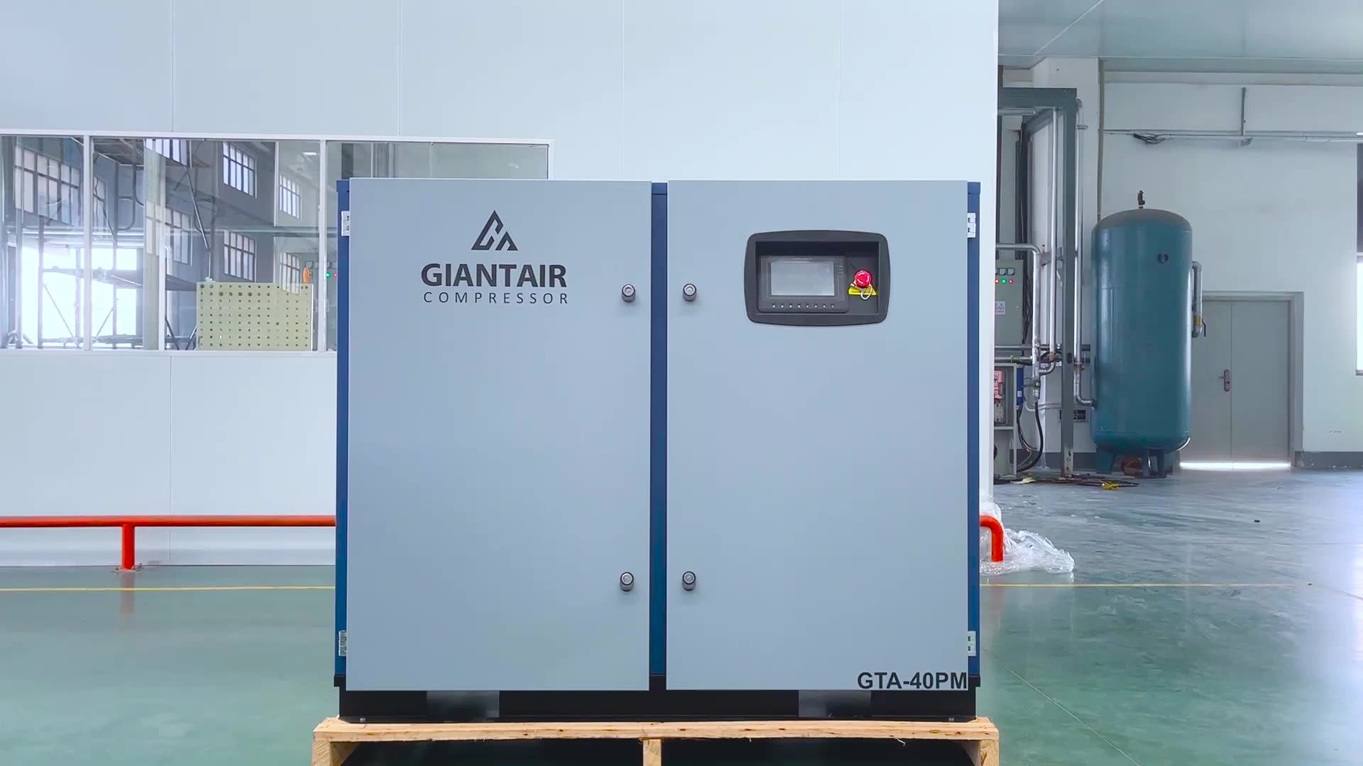 Giantair Industrial Rotary Screw Air Compressor 175 185 Cfm With High ...