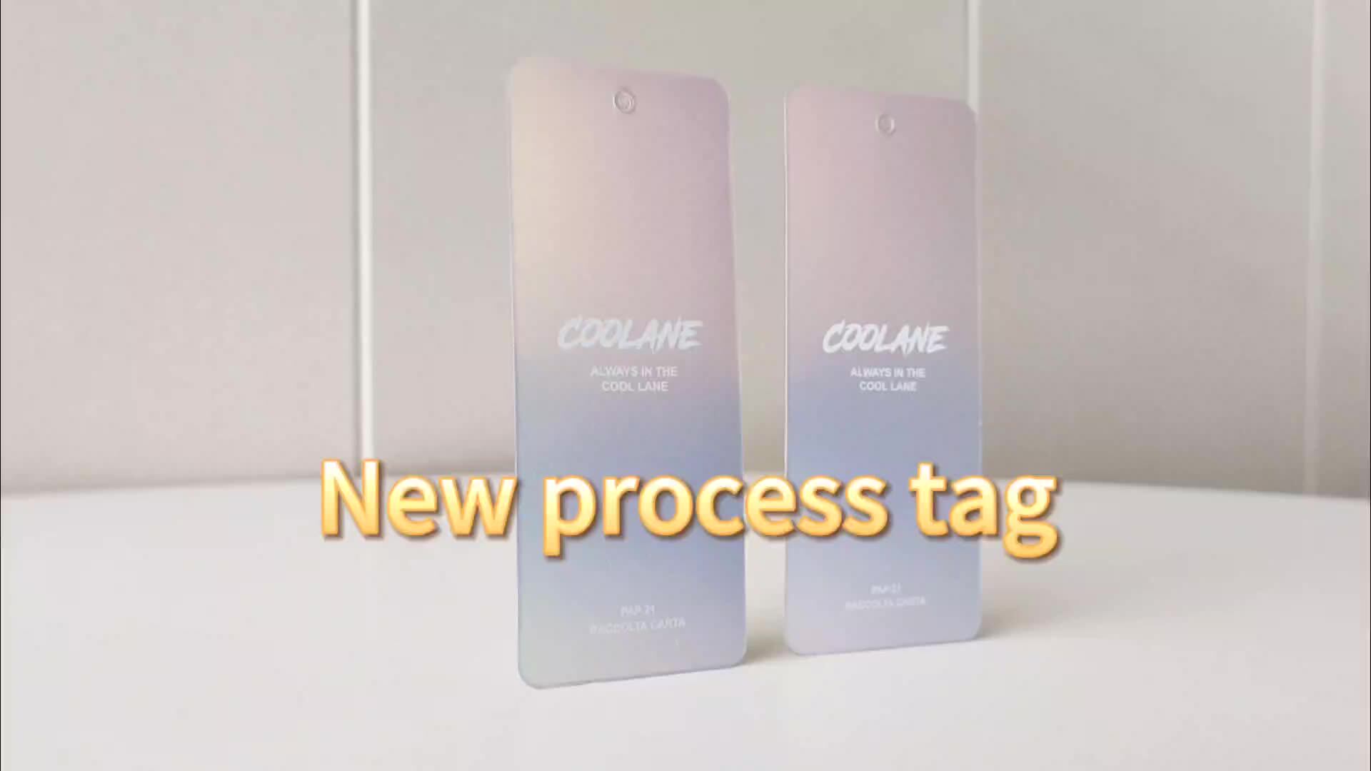 Special Paper Silver Hot Stamping Glossy Clothing Hang Tag Manufacturer ...