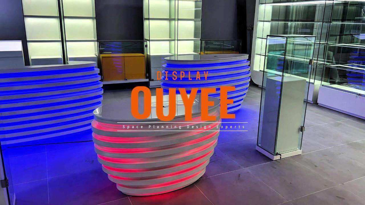 Factory Manufacturing Tobacco Wooden Display Rack Showcases Glass ...